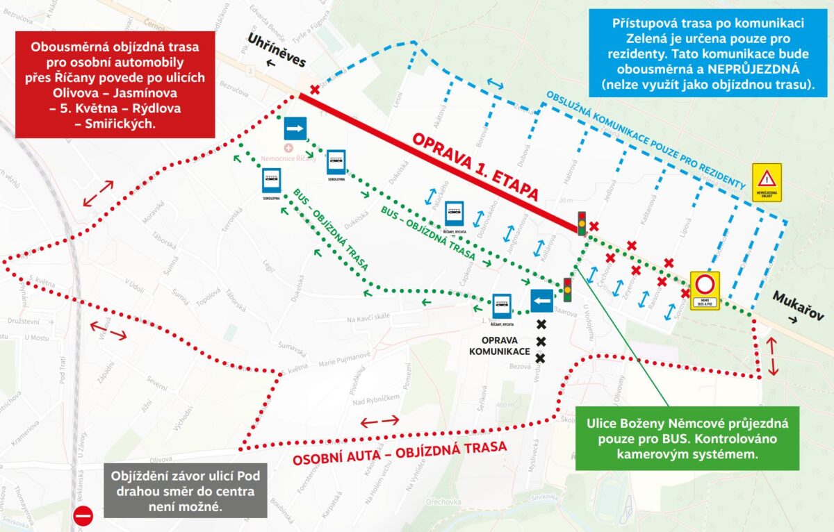Rekonstrukce Černokostelecká | Město Říčany